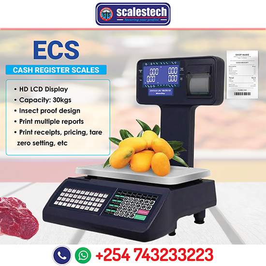 ECS Cash Register Scale – Receipt Printing & Pricing Scale in Kenya