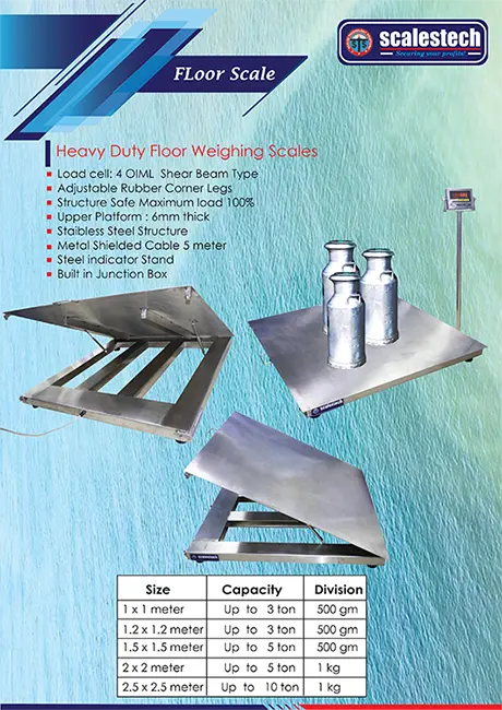 Stainless Steel Lift-Type Floor Scale –Washdown Industrial Floor Scale