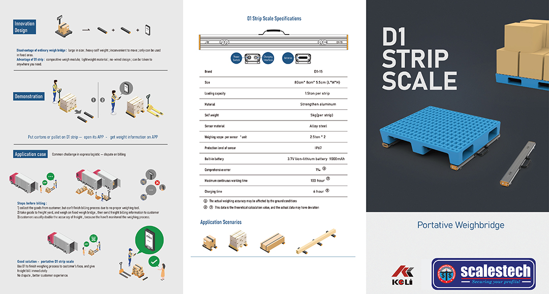 D1 Strip Scale – Portable Weighbridge for Logistics, Cargo & Shipping